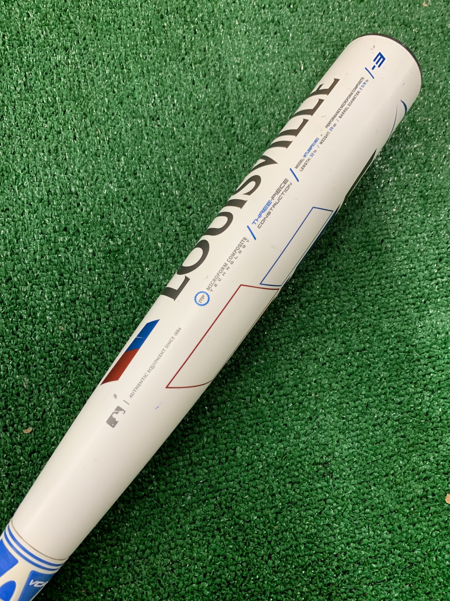 Used BBCOR Certified 2019 Louisville Slugger Prime 919 Composite Bat -3 ...