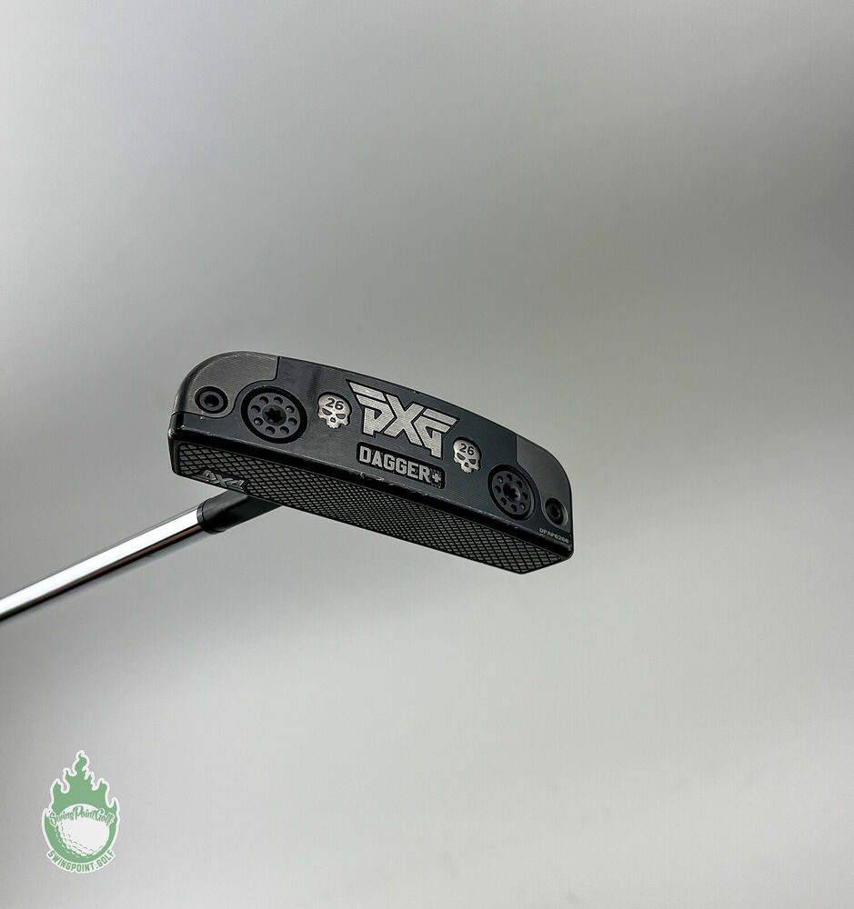 Used Right Handed PXG Battle Ready Dagger+ 35" Putter Black Steel Golf ...