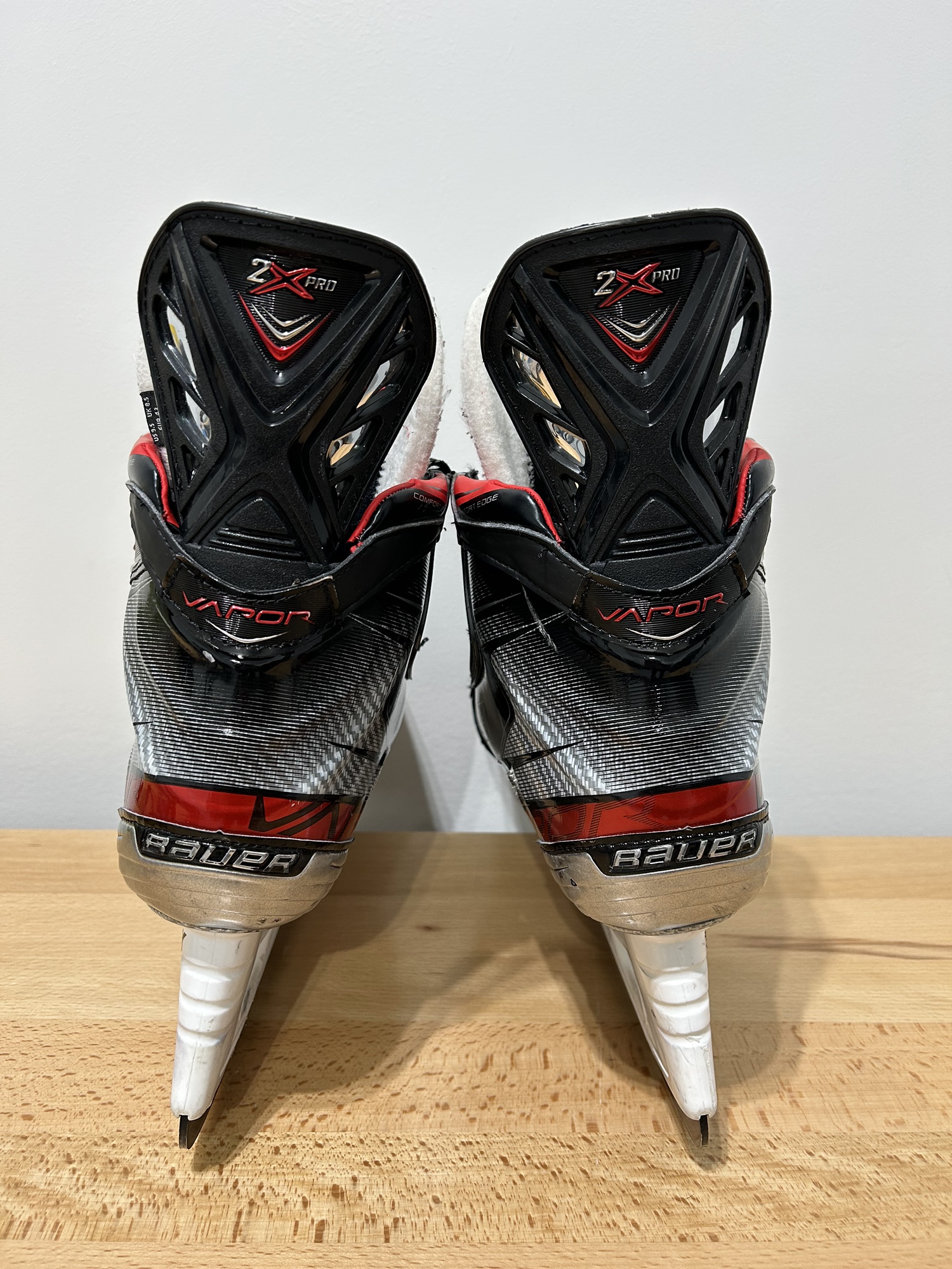 Used Bauer Extra Wide Width Size 8 Vapor 2X Pro Hockey Skates ...