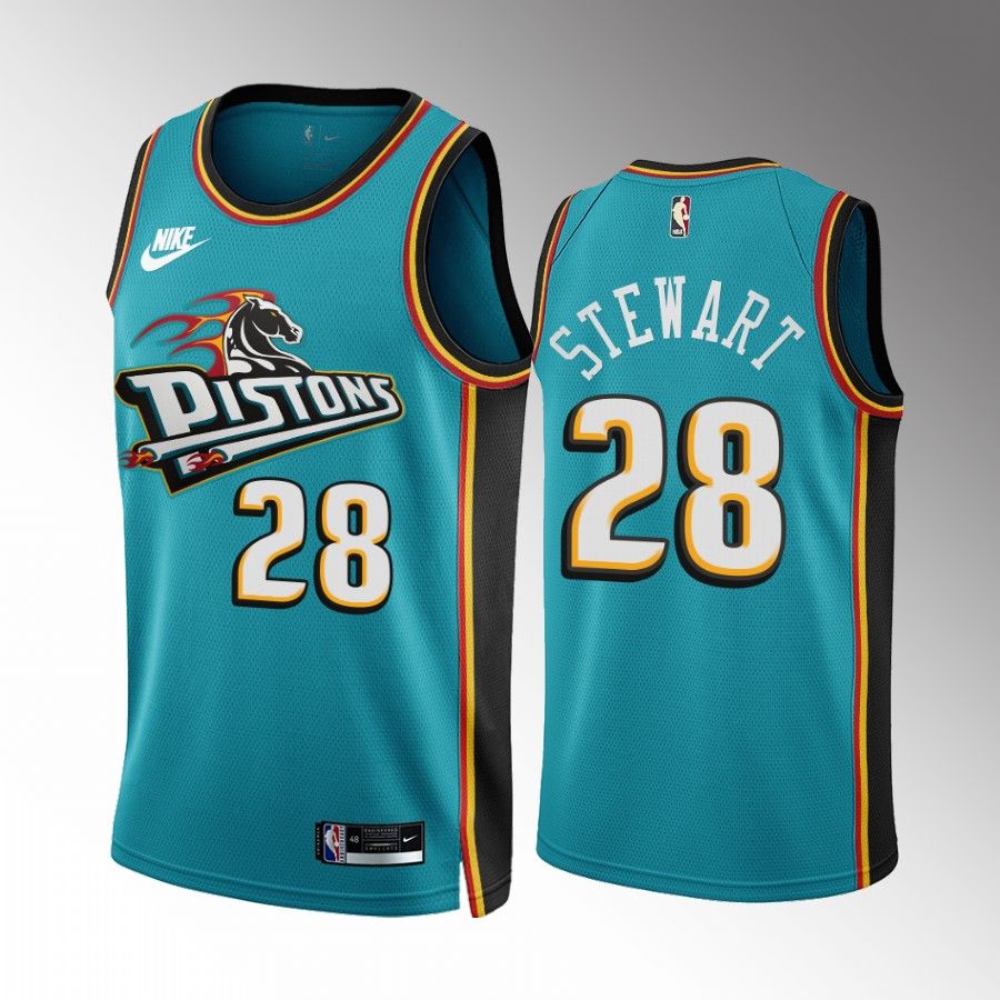 Detroit Pistons Isaiah Stewart 2022-23 Teal Jersey | SidelineSwap