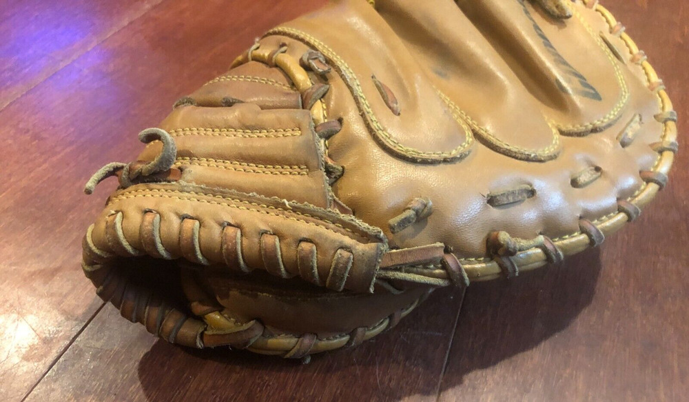 VINTAGE Cooper Catchers Mitt Glove Black Diamond 222 Right Hand Throw ...