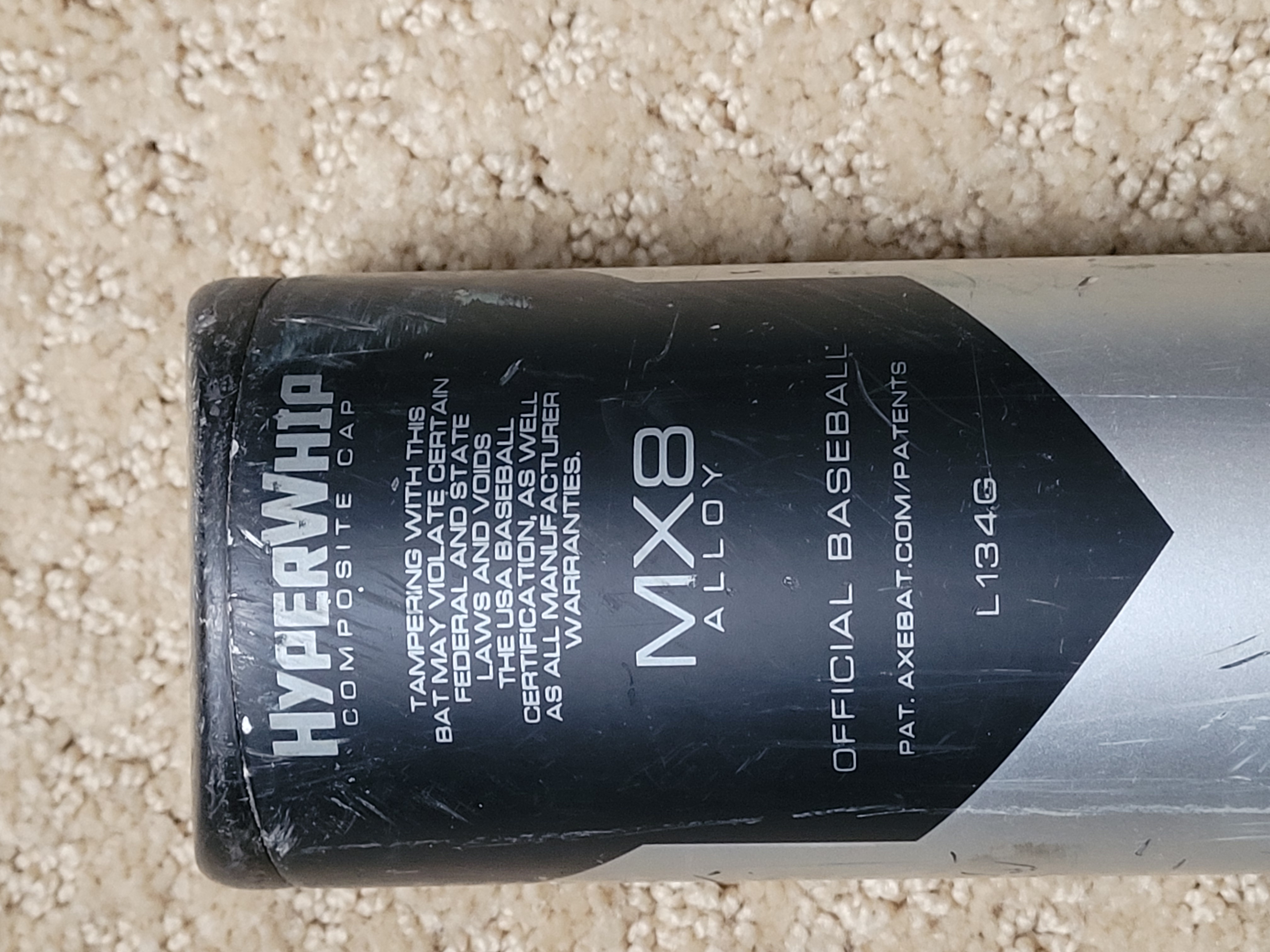 Used USA Certified 2019 AXE Hybrid Elite Bat (-5) 27 oz 32" L134G | SidelineSwap