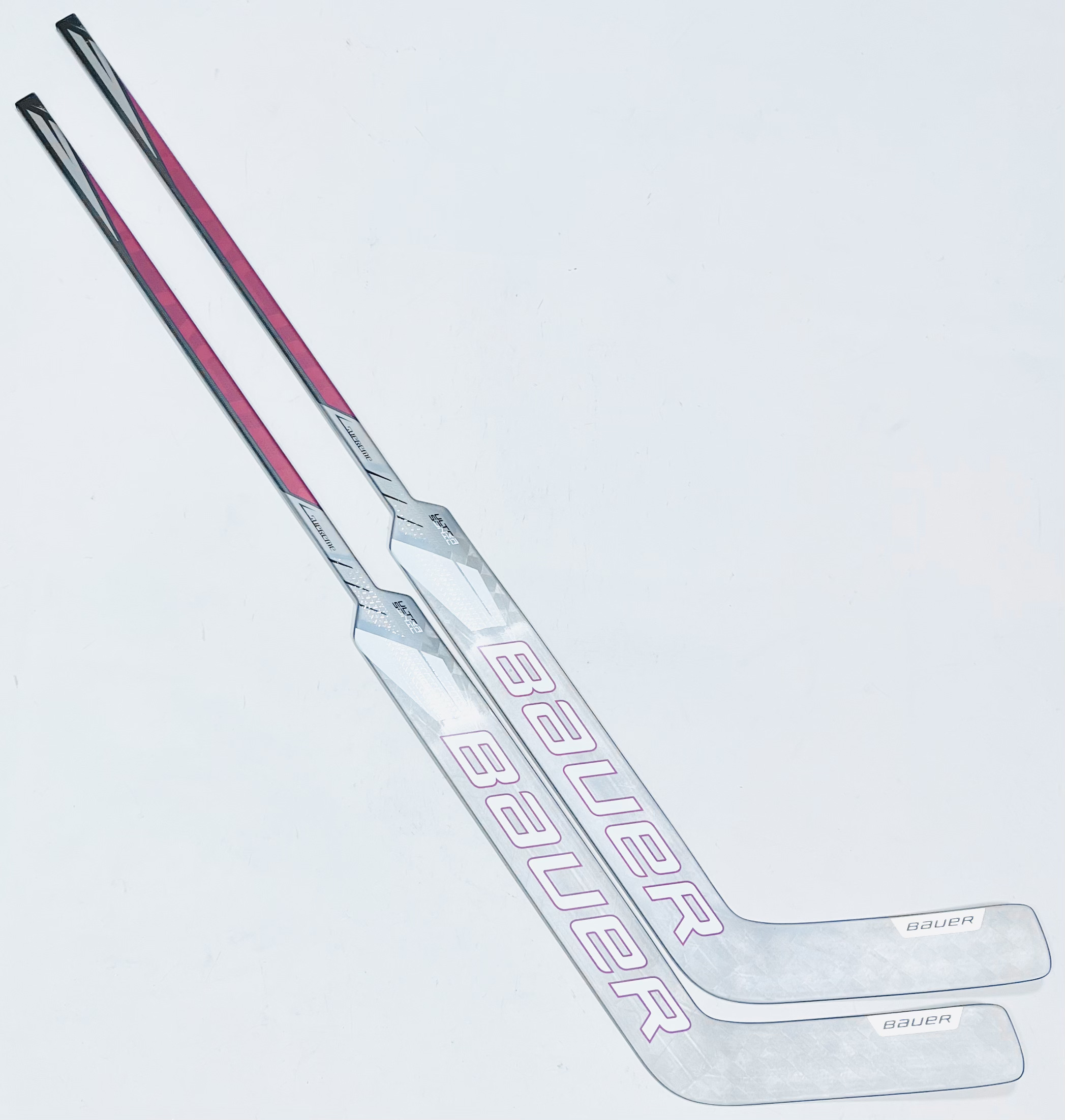 New 2 Pack Custom Red Bauer Supreme Ultrasonic Goalie Hockey Stick ...