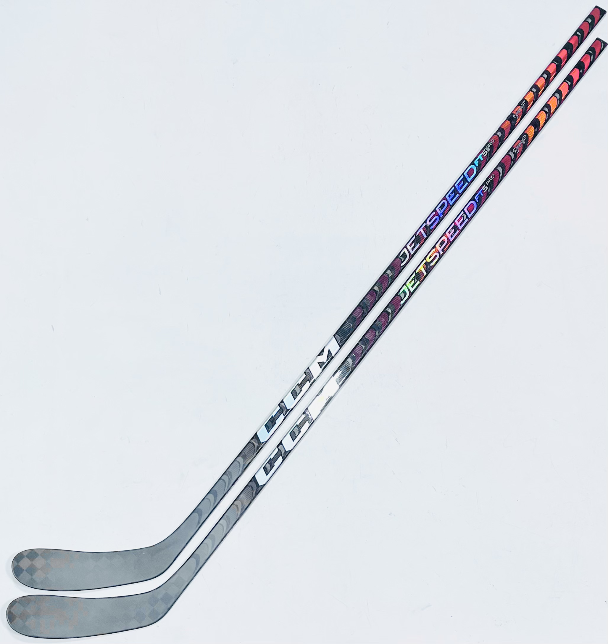 New 2 Pack Custom Red CCM Jetspeed FT5 Pro Hockey Stick-RH-75 Flex-P28 ...