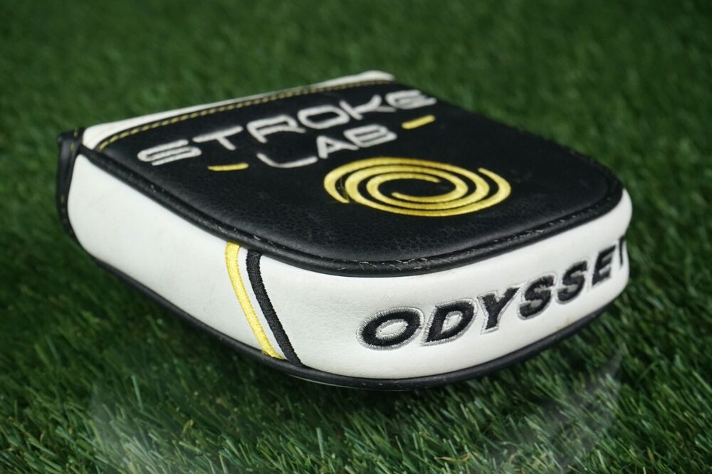 ODYSSEY STROKE LAB MALLET PUTTER HEADCOVER, BLACK, WHITE, GOLD ...