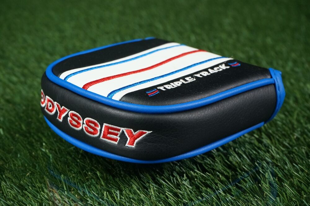 ODYSSEY TRIPLE TRACK MALLET PUTTER HEADCOVER, BLACK, WHITE, BLUE, RED ...