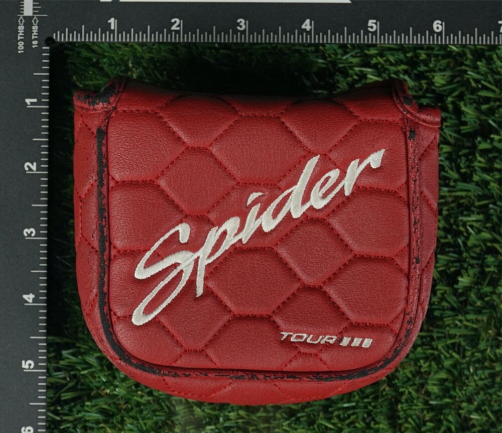 TAYLORMADE SPIDER TOUR MALLET PUTTER HEADCOVER, RED, WHITE | SidelineSwap