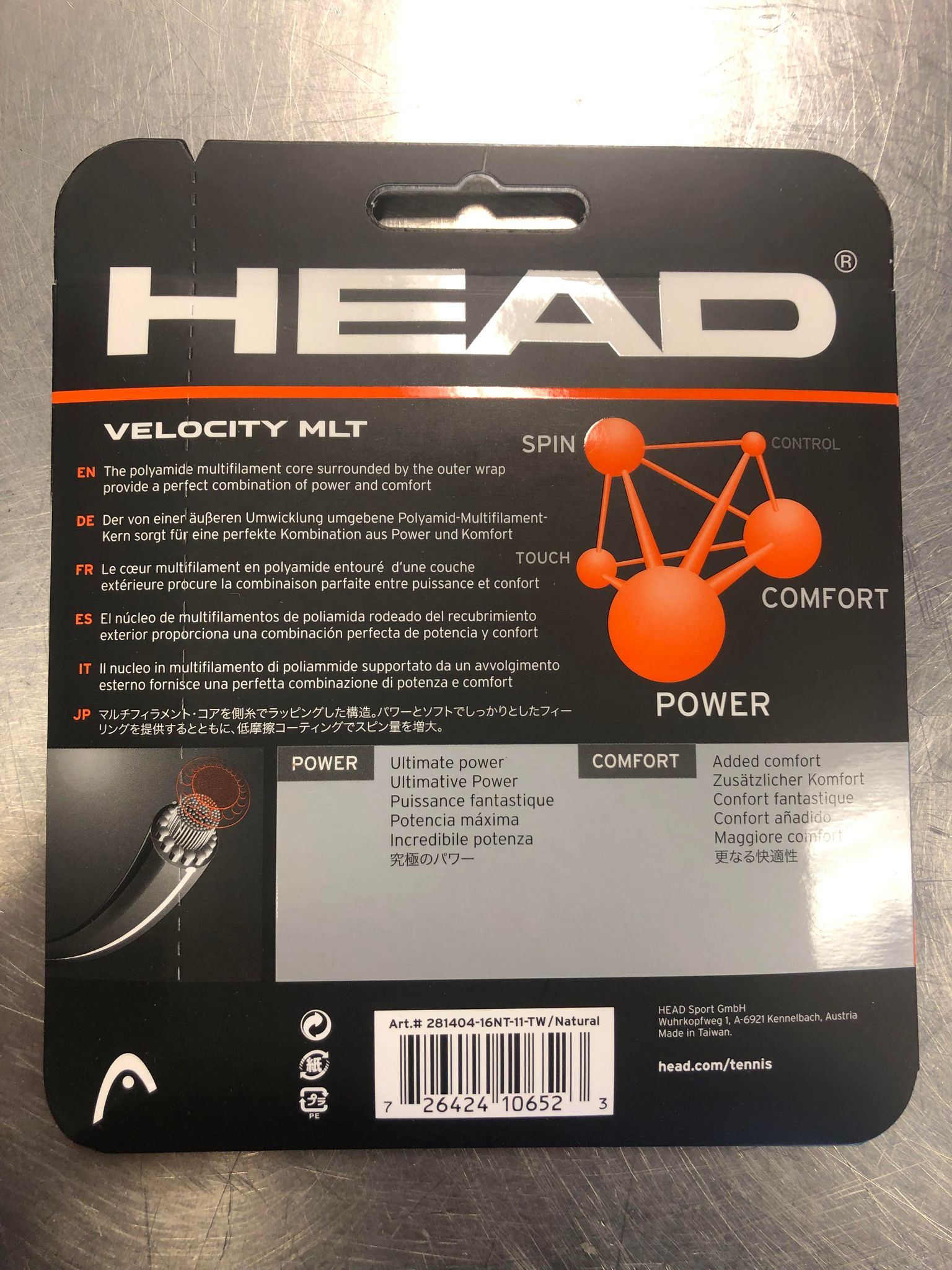 New HEAD VELOCITY MLT TENNIS STRING | SidelineSwap