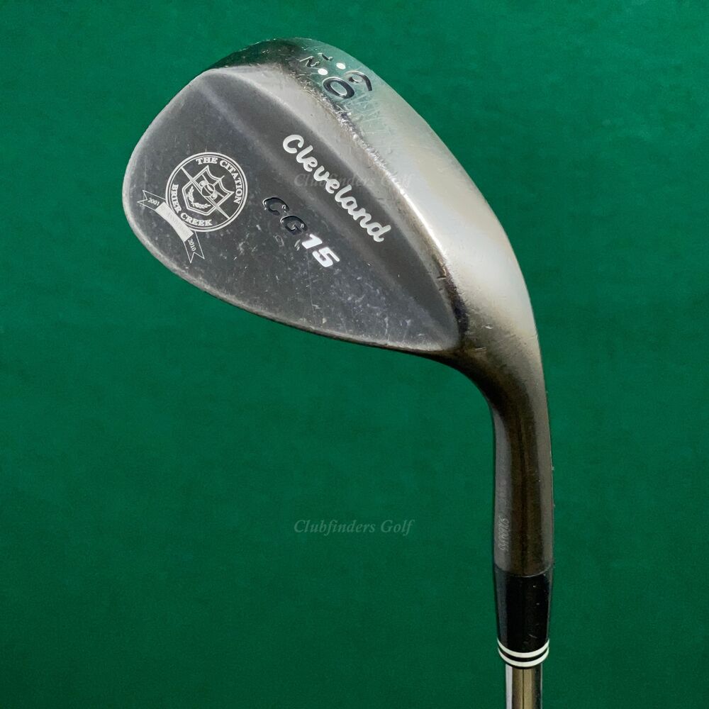 Cleveland CG15 Black Pearl 60-12 60° Lob Wedge Traction Steel Wedge ...