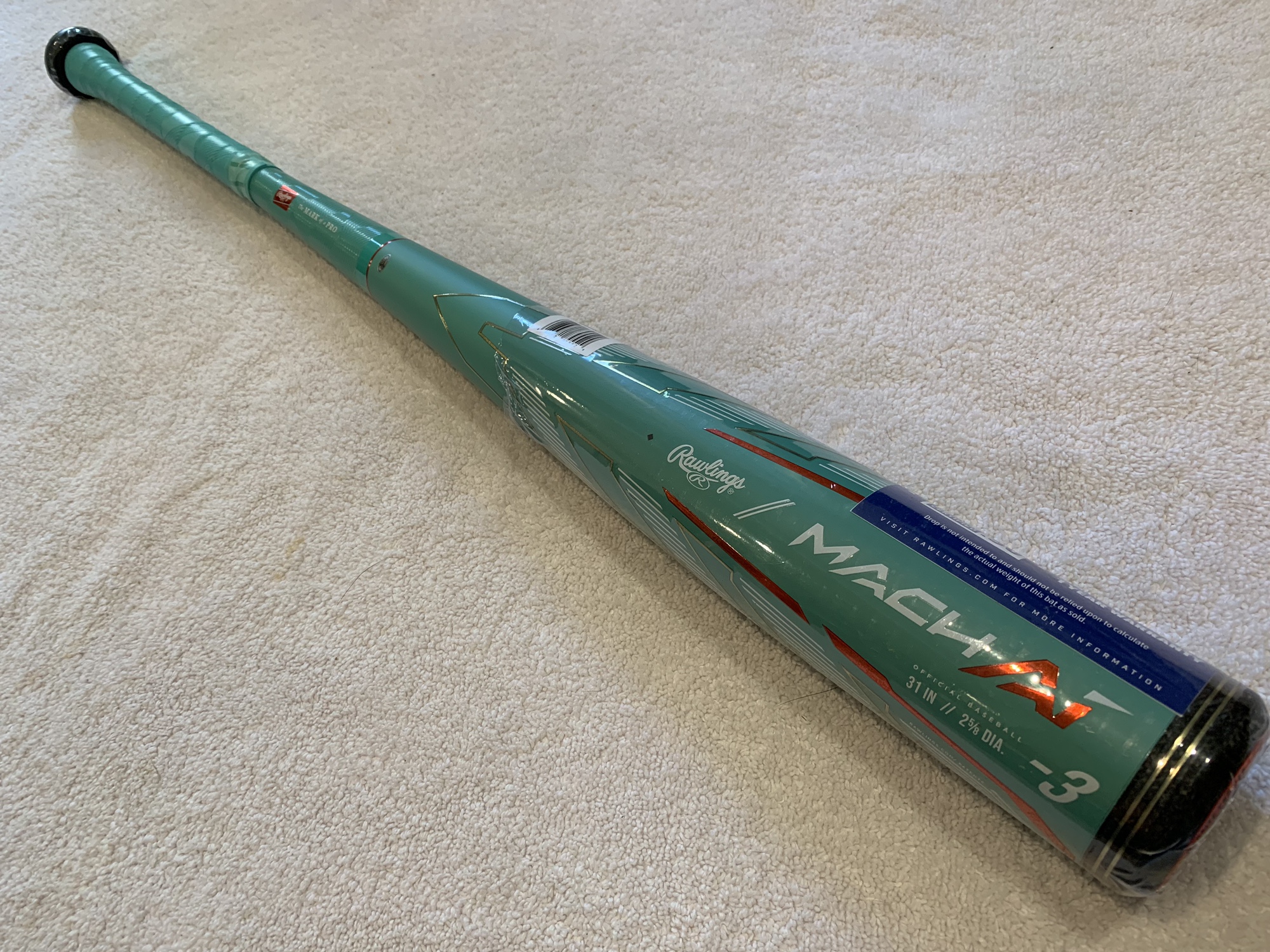 2024 Rawlings Mach AI 31/28 BBCOR -3 Baseball Bat ~ New w/ Warranty ...
