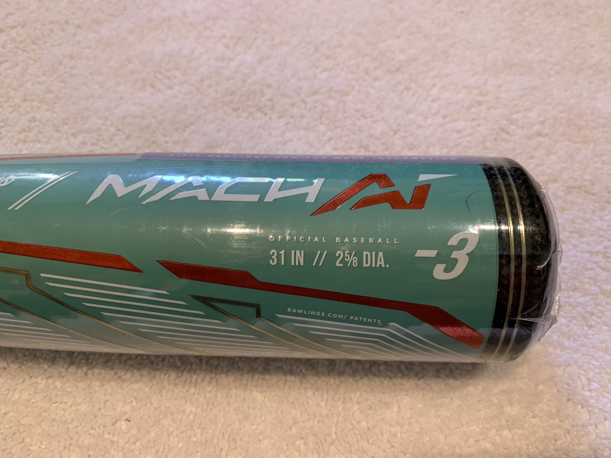 2024 Rawlings Mach AI 31/28 BBCOR -3 Baseball Bat ~ New w/ Warranty ...