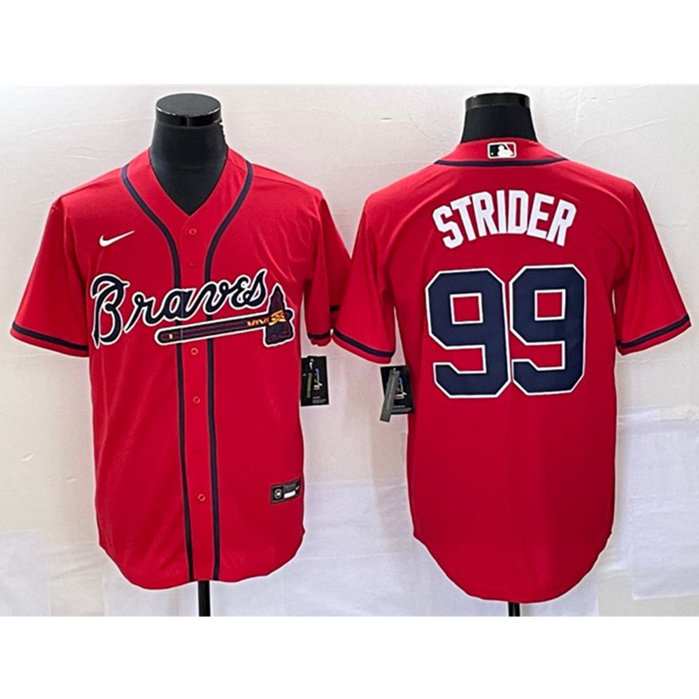 Atlanta Braves Spencer Strider Red Jersey | SidelineSwap