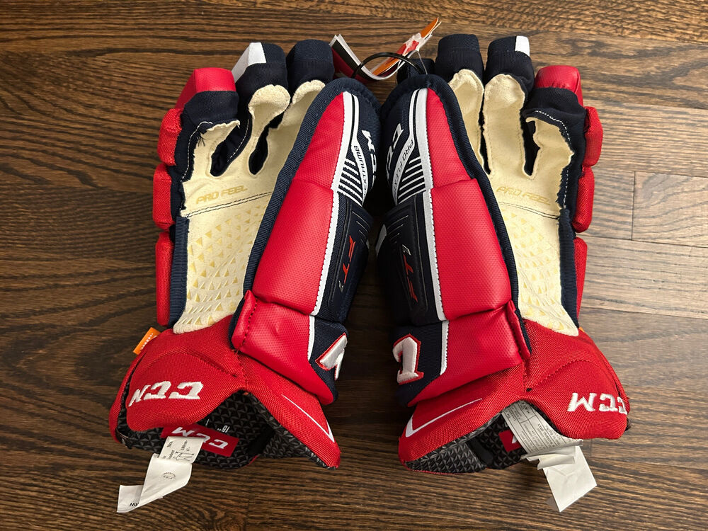 TEAM USA Senior CCM Jetspeed FT1 NEW PRO STOCK HOCKEY GLOVES 15 ...