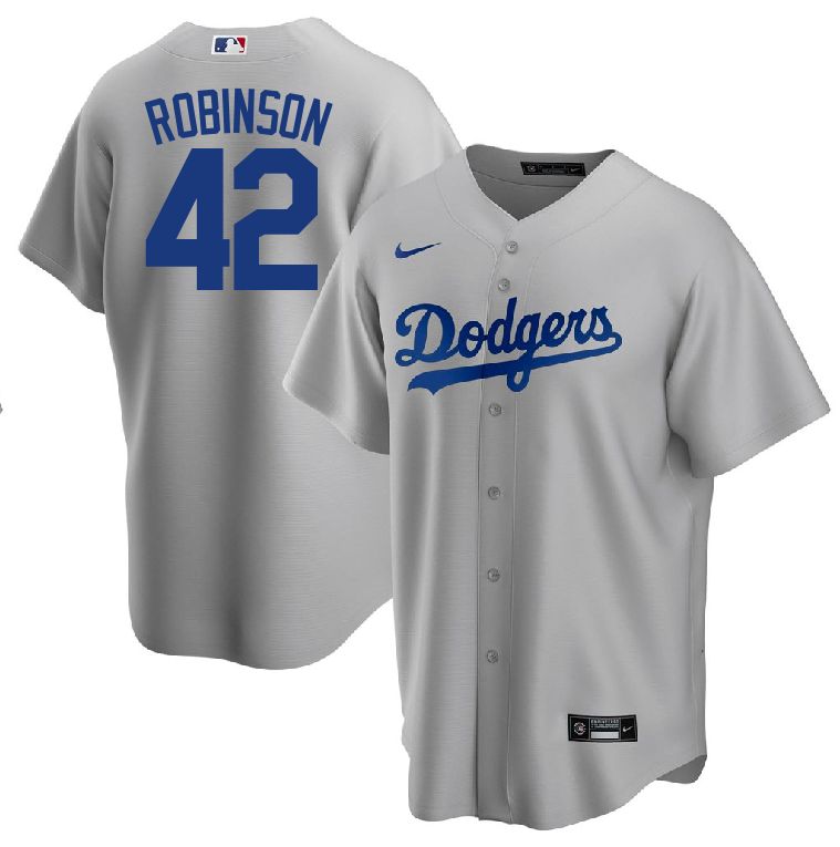 Los Angeles Dodgers Jackie Robinson Gray Jersey | SidelineSwap