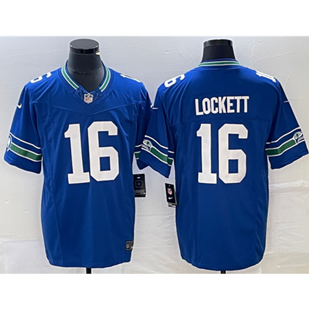 Seattle Seahawks Tyler Lockett Royal Throwback Limited Jersey ...