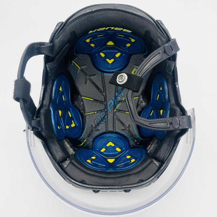 Ontario Reign Pro Stock Bauer Reakt Hockey Helmet-Medium-Bauer Visor ...