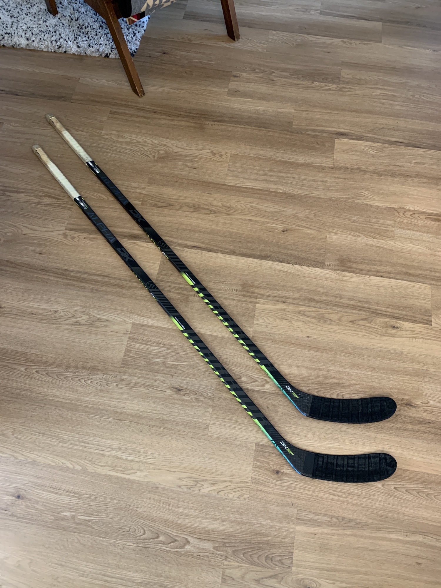 TWO-PACK Pro Stock Warrior Alpha DX Hockey Sticks LH 75 Flex P28M ...