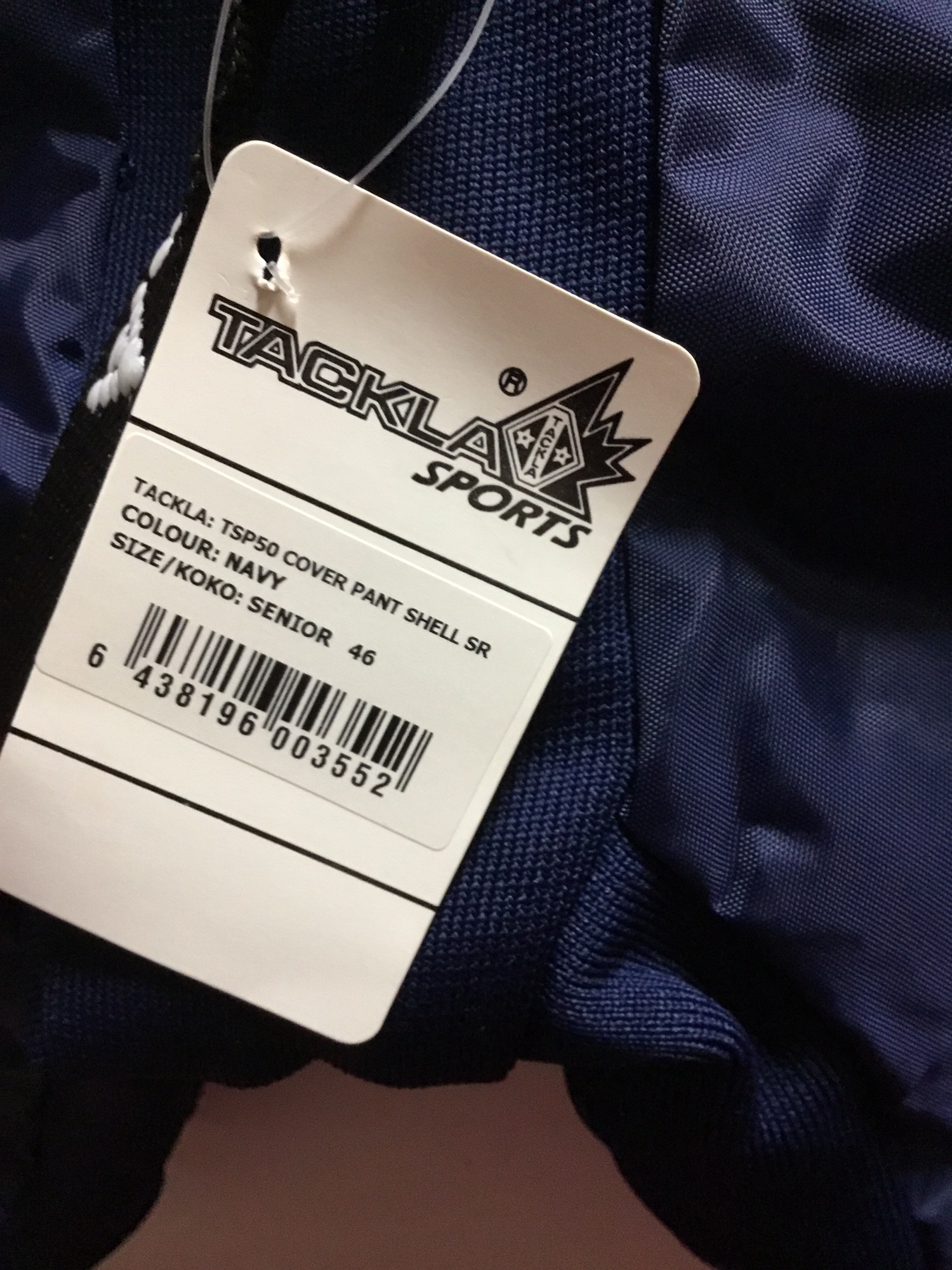 Blue New Tackla Pant Shell | SidelineSwap