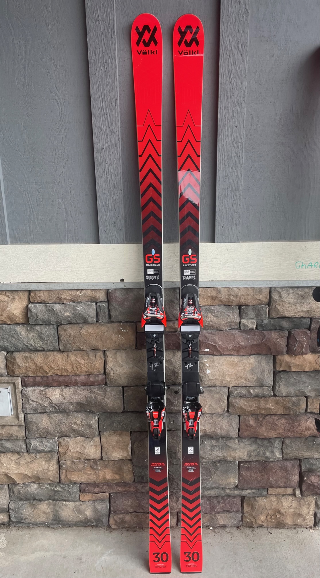 Barely Used 2023 Volkl 193 cm Racing Racetiger GS Skis With Bindings ...