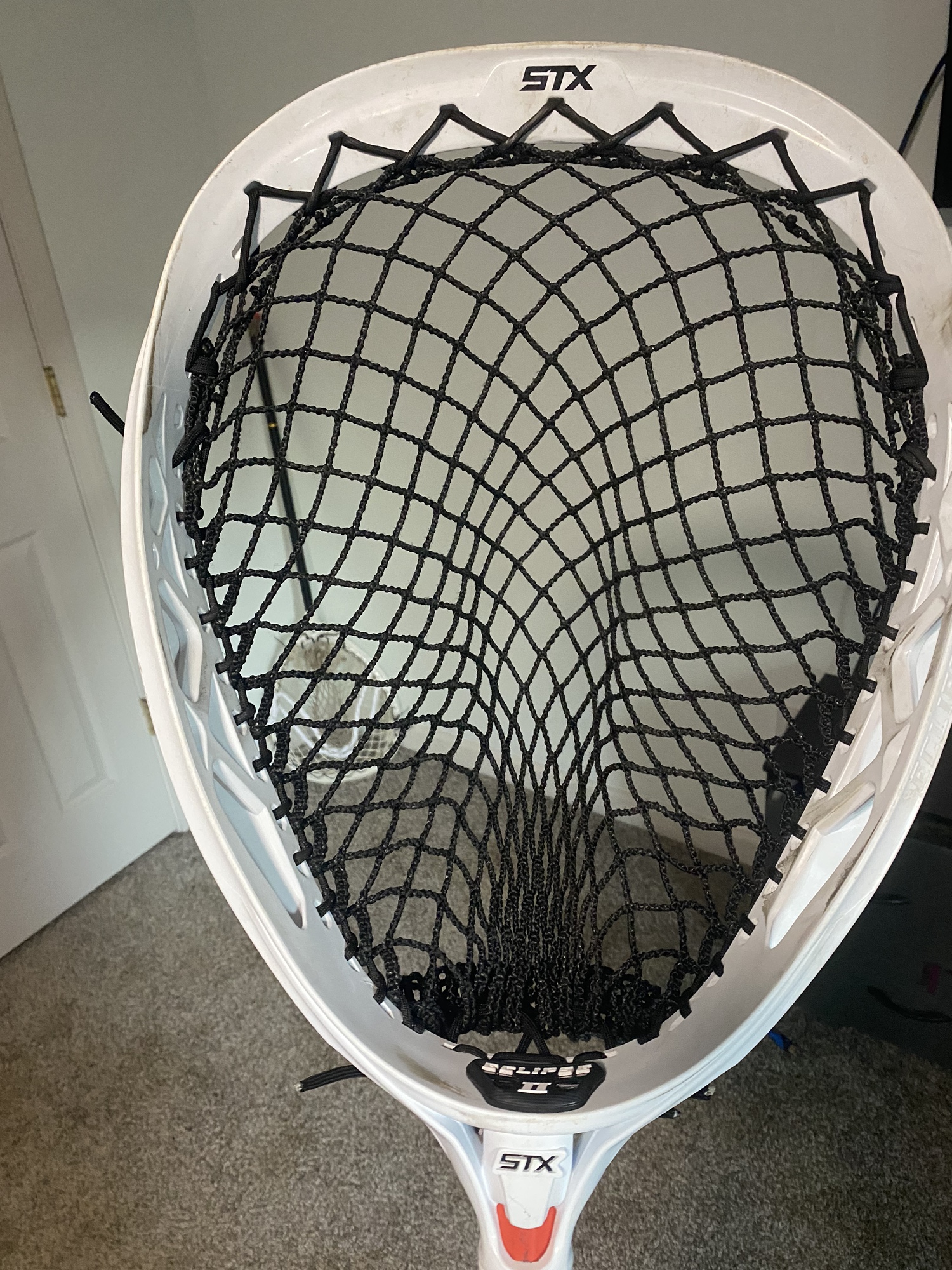 Used Strung Eclipse 2 Goalie Head strung with ECD Impact Mesh | SidelineSwap