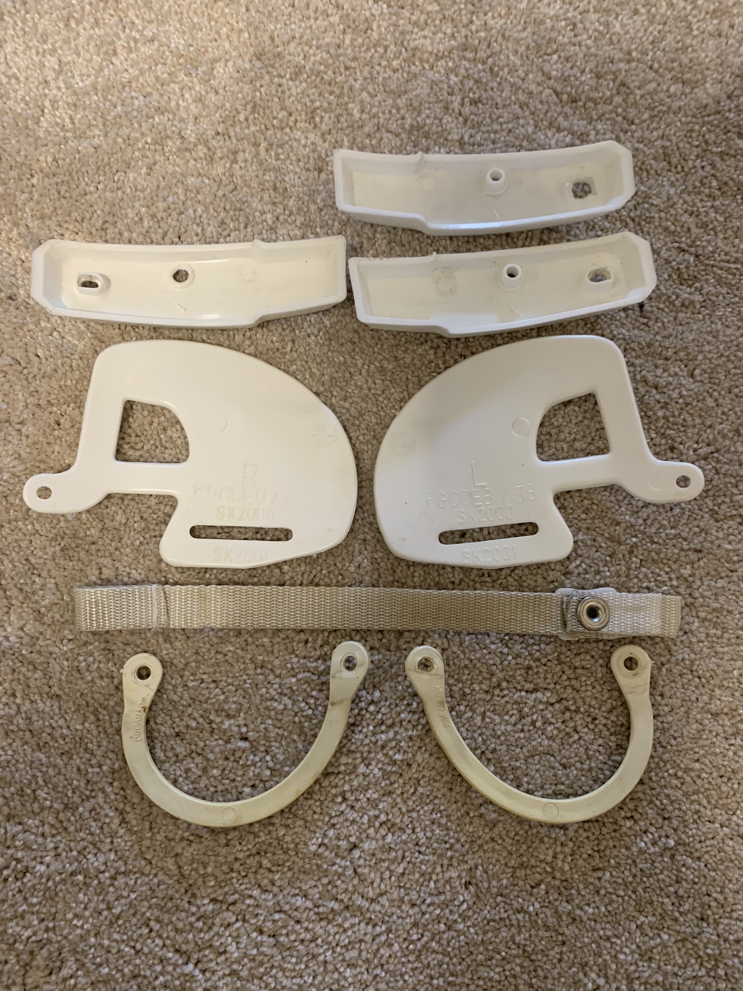 Cooper SK2000 Helmet Bumpers - Set of 3 Used - Broken - Half Guards ...