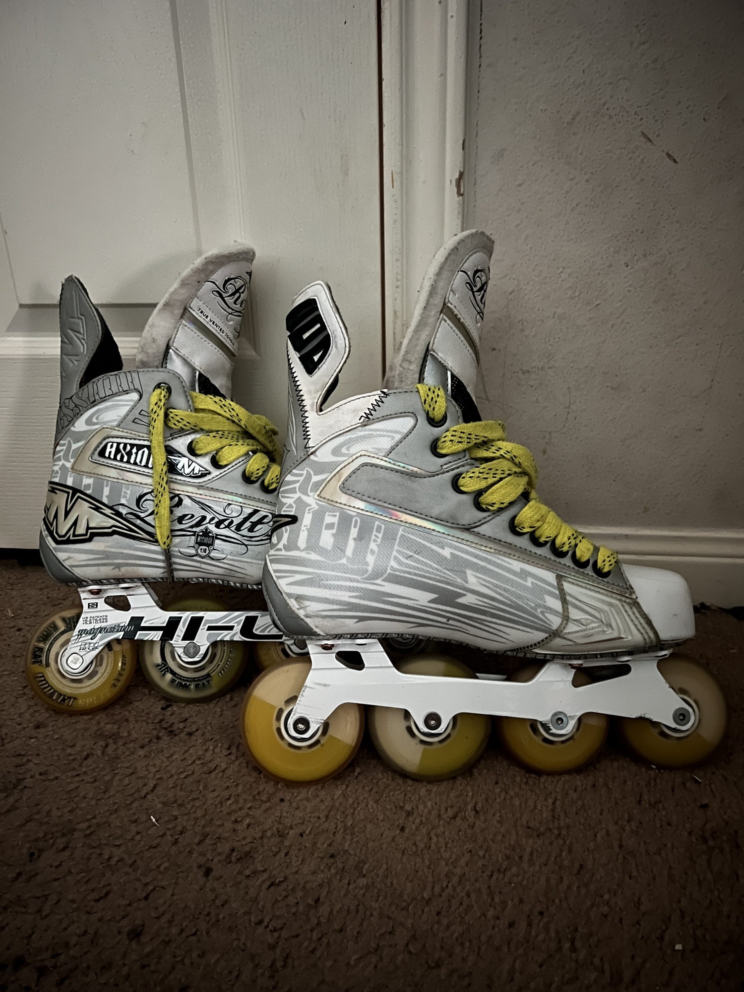 Mission Axiom T10 Revolt Size 6.5EE Inline Hockey Skates | SidelineSwap
