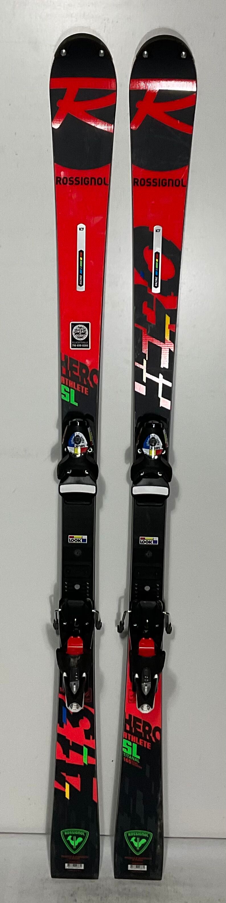 Used Rossignol 165cm Hero Athlete SL Race Skis With Look SPX 14 ...