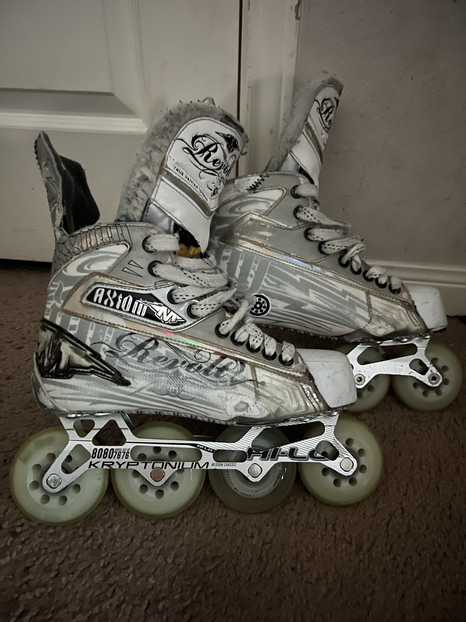 Mission Axiom T10 Revolt Size 7D Krypto-Swap Inline Skates | SidelineSwap