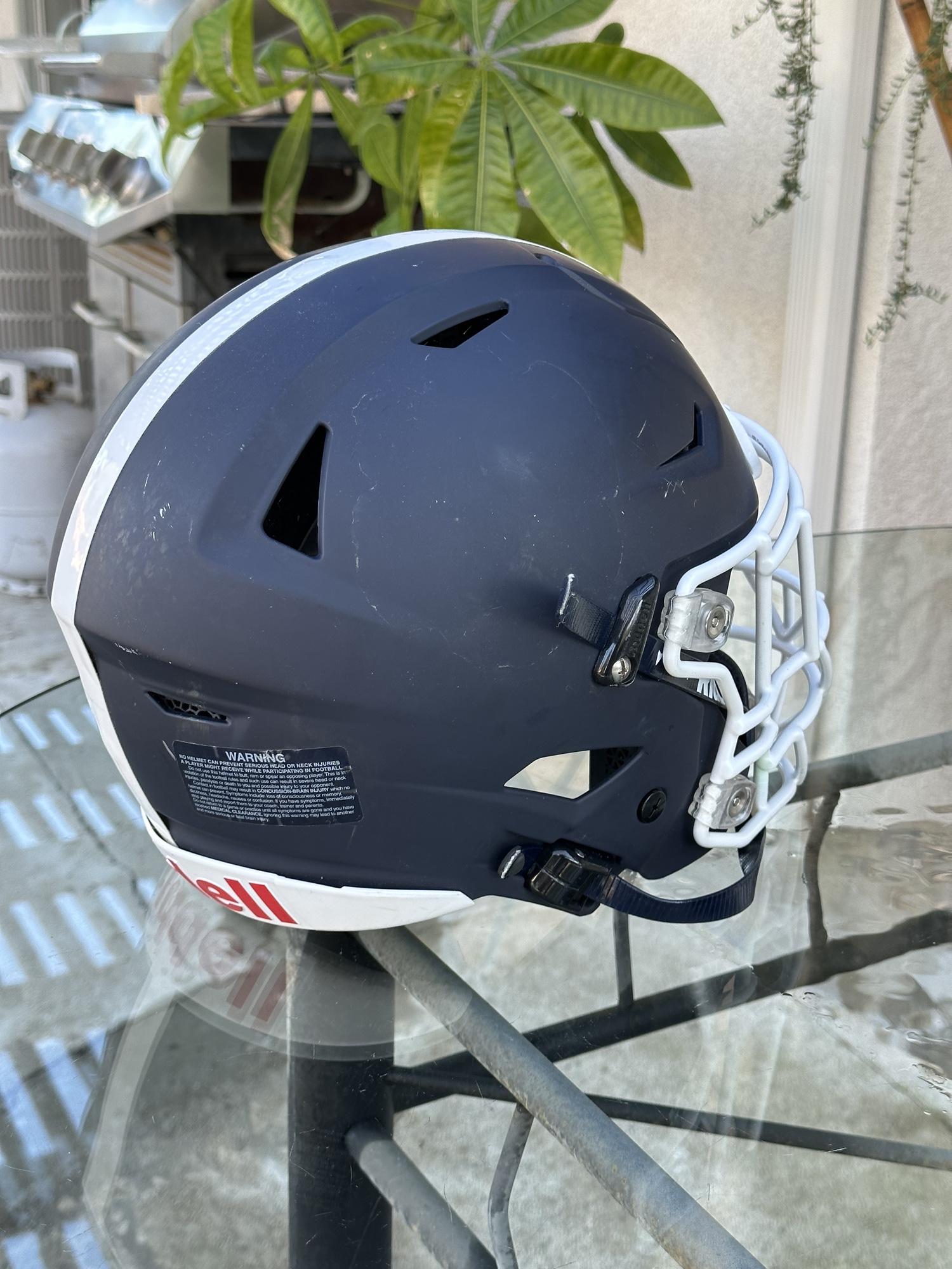 Riddell SpeedFlex Diamond Helmet, Adult/Varsity Matte Navy Blue ...