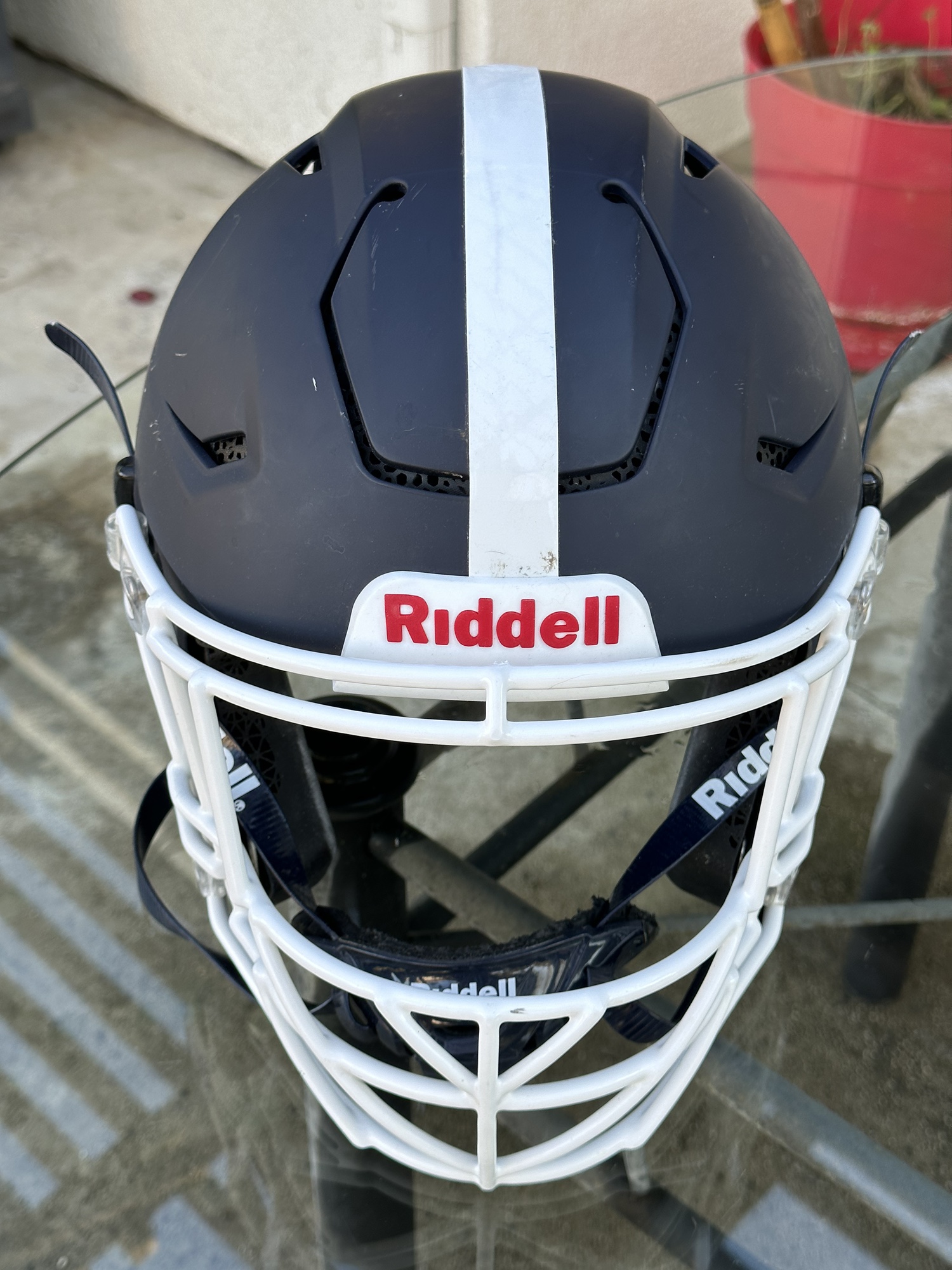 Riddell SpeedFlex Diamond Helmet, Adult/Varsity Matte Navy Blue ...