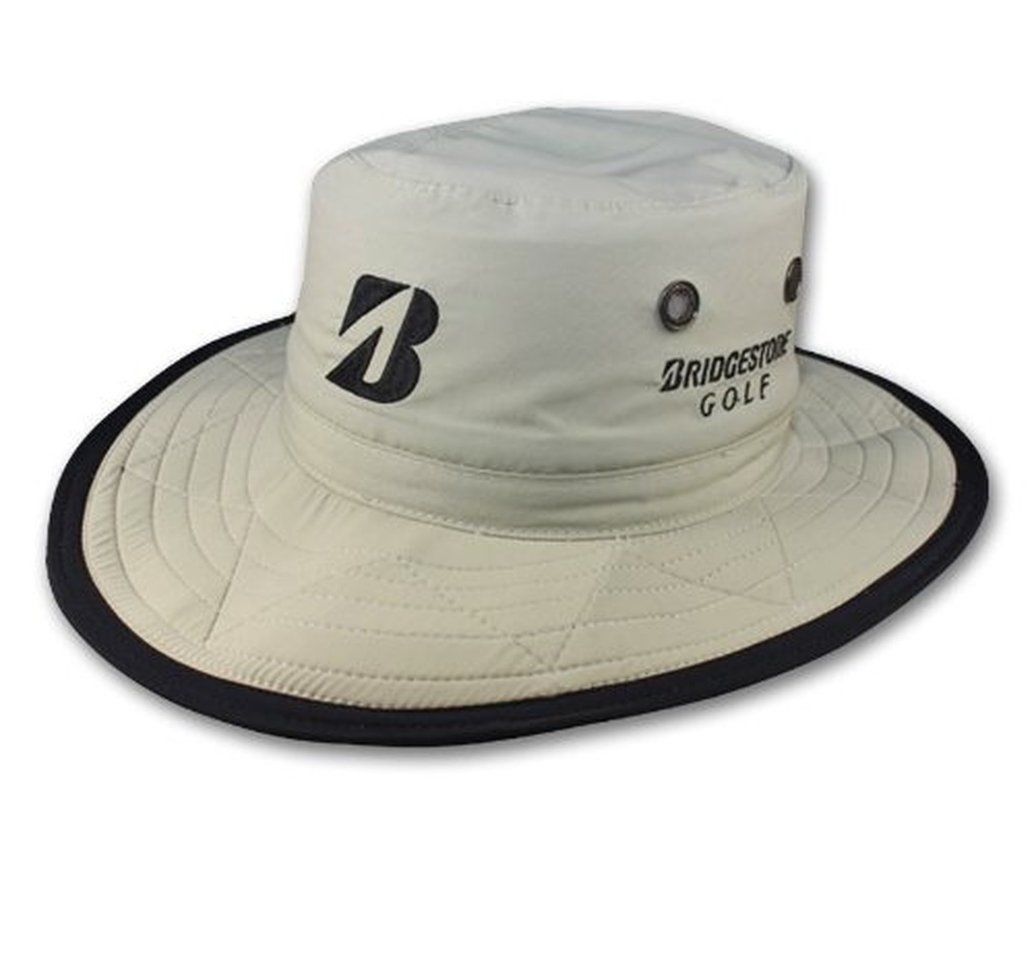 NEW Bridgestone Wide Brim Safari Boonie STONE Fitted S/M Hat/Cap ...