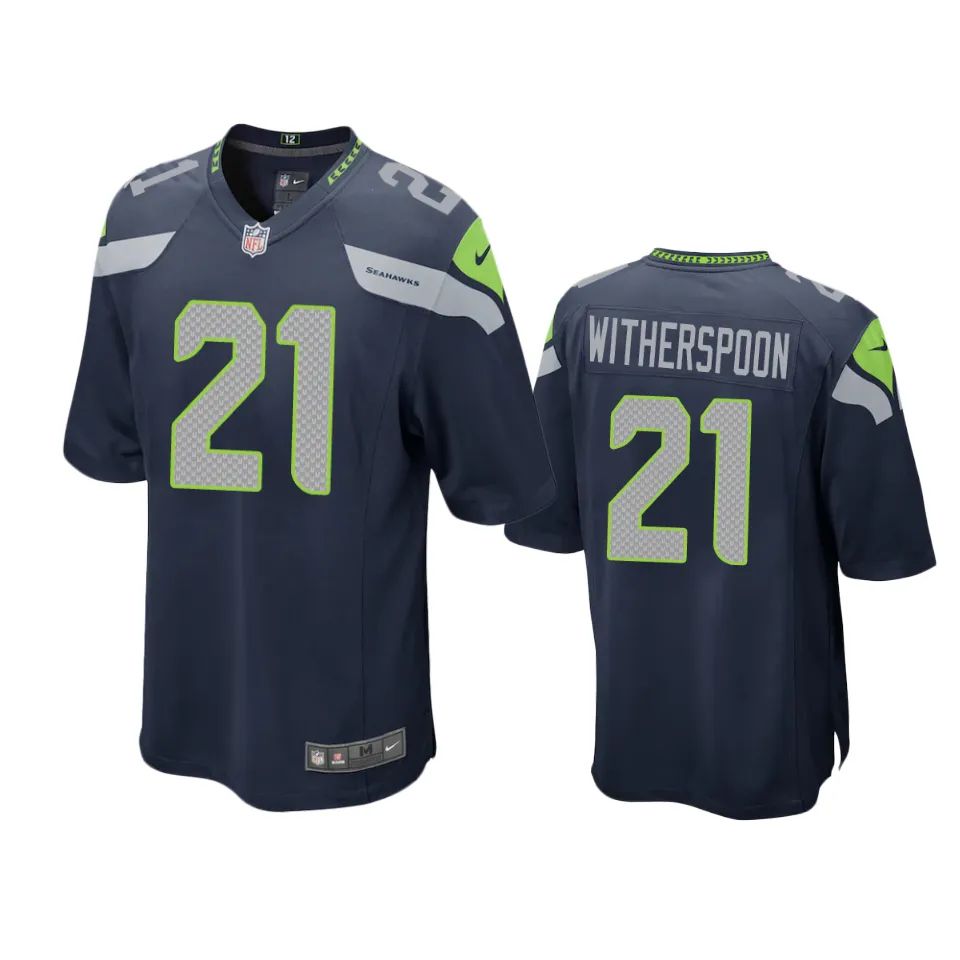 Seattle Seahawks Devon Witherspoon Navy Jersey | SidelineSwap