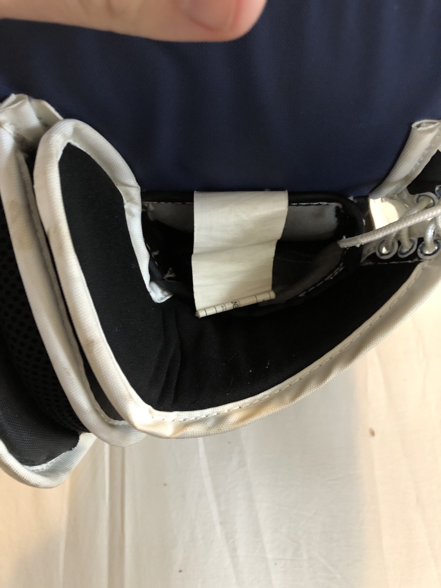 Used Ccm Extreme Flex Iii E3 5 Regular Goalie Gloves And Blockers