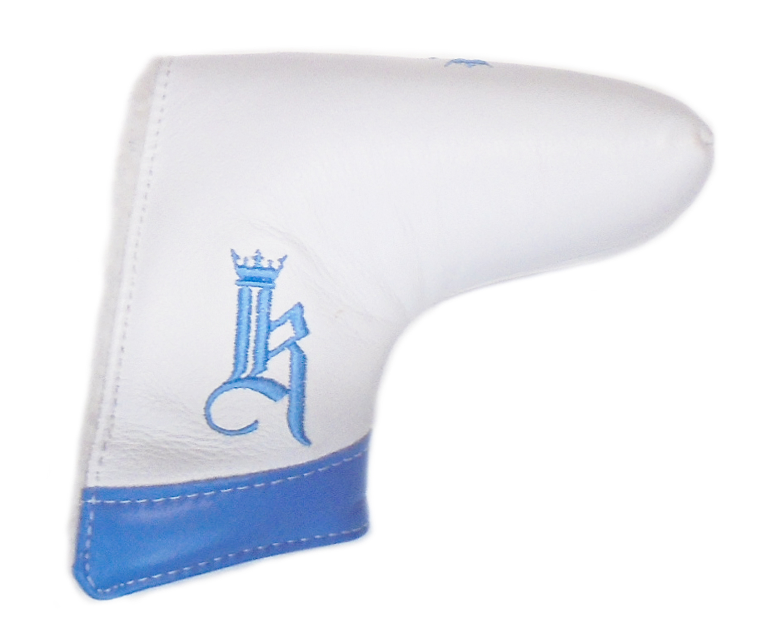 Links and Kings White/Royal Blue Blade Putter Headcover | SidelineSwap