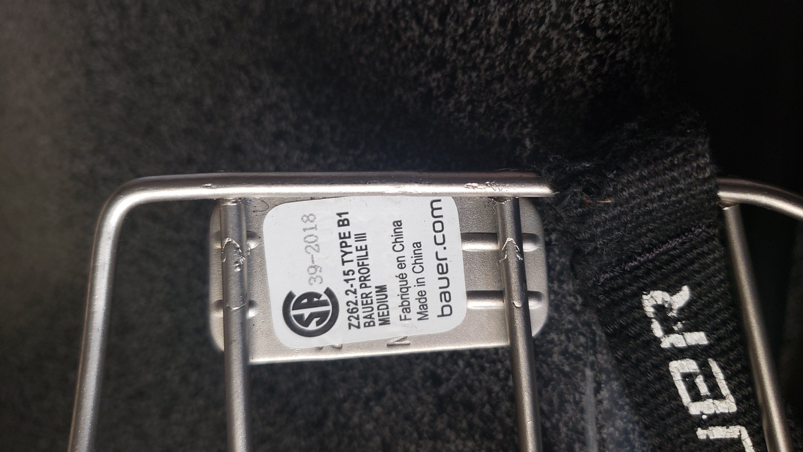 Used Medium Bauer Profile III Facemask Cages, Visors & Shields ...