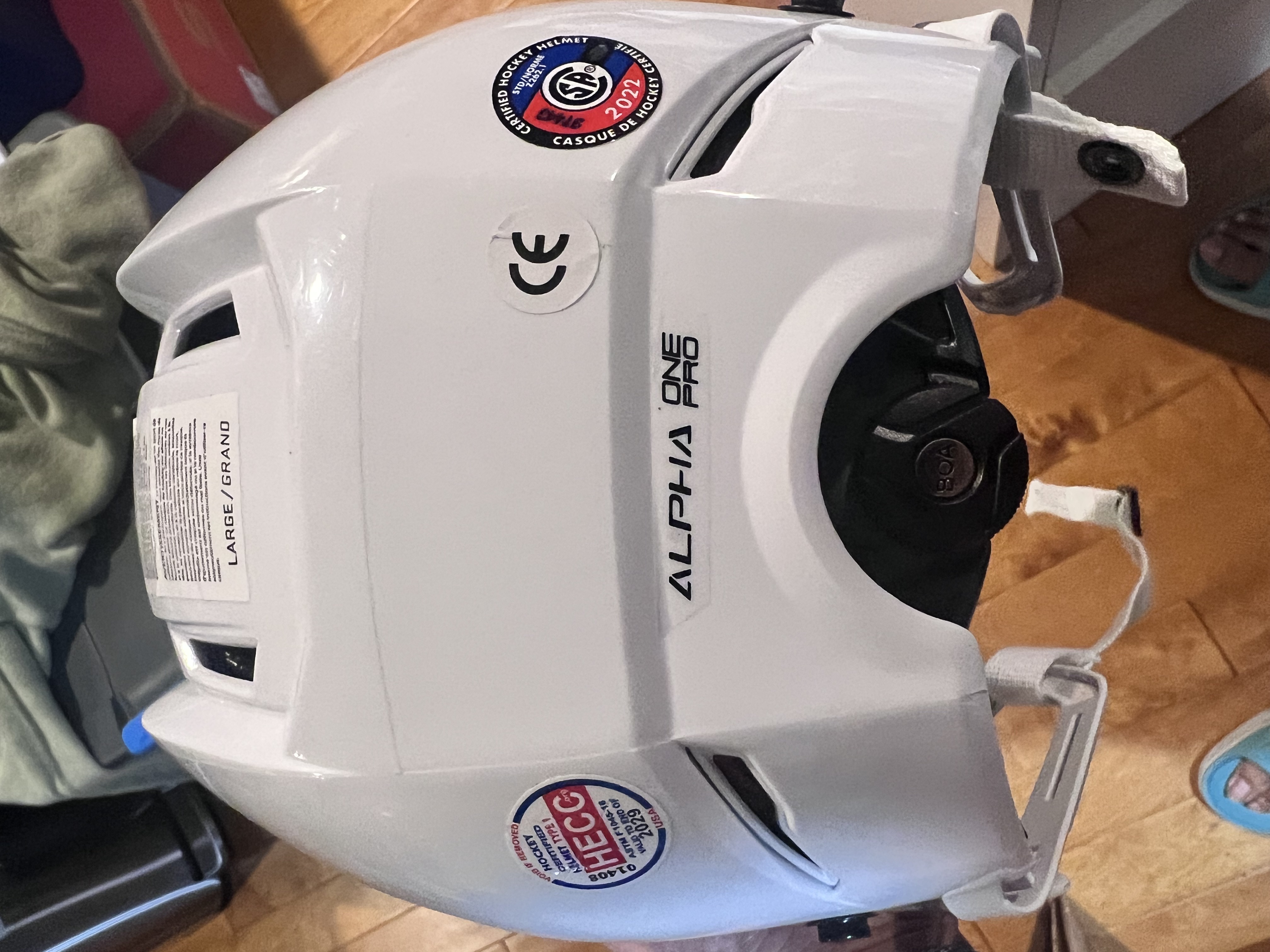 Warrior Alpha One Pro Helmet, Large, White, Like New | SidelineSwap