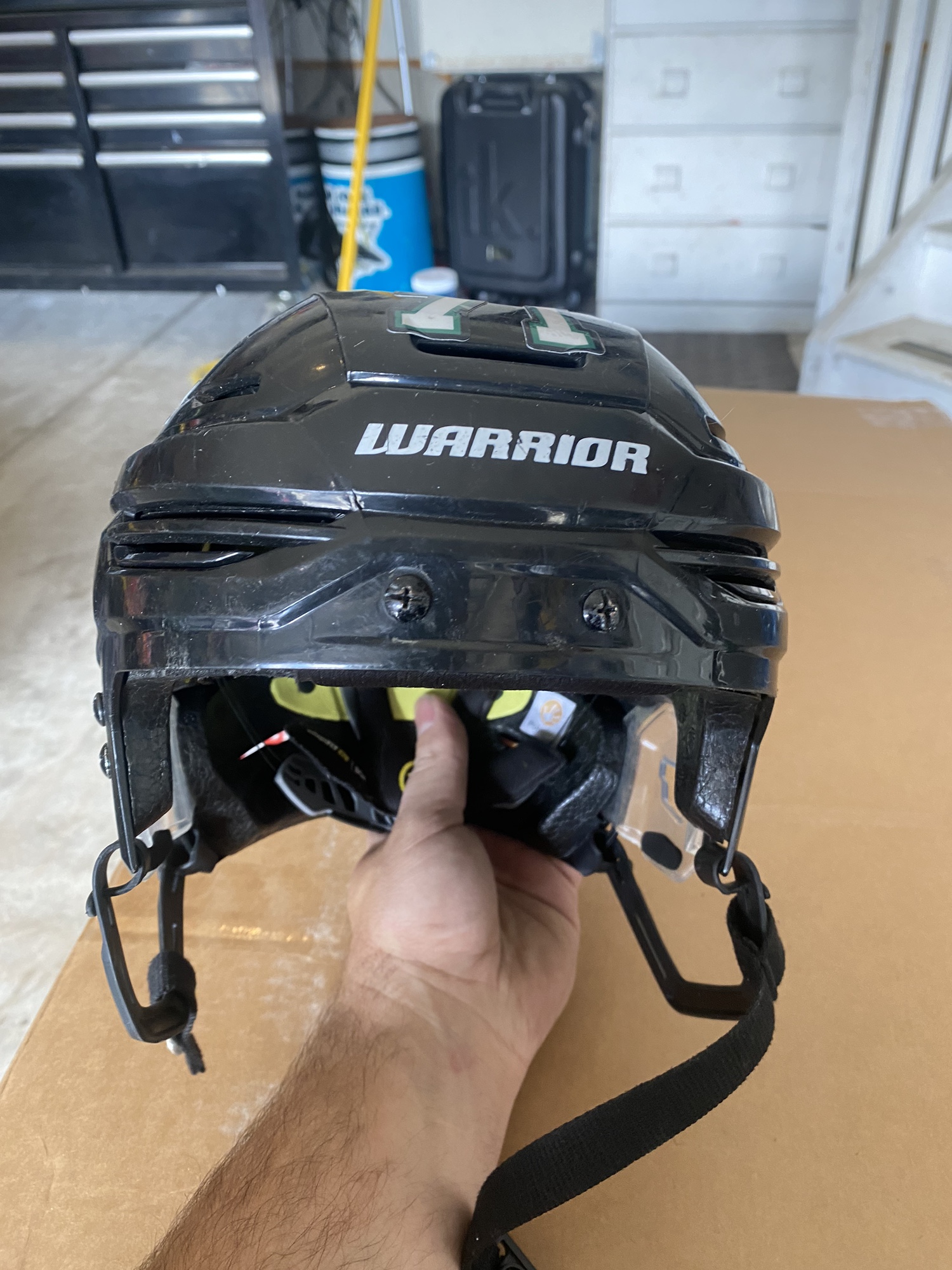 Warrior Alpha One Pro helmet (black, Adult Medium) | SidelineSwap