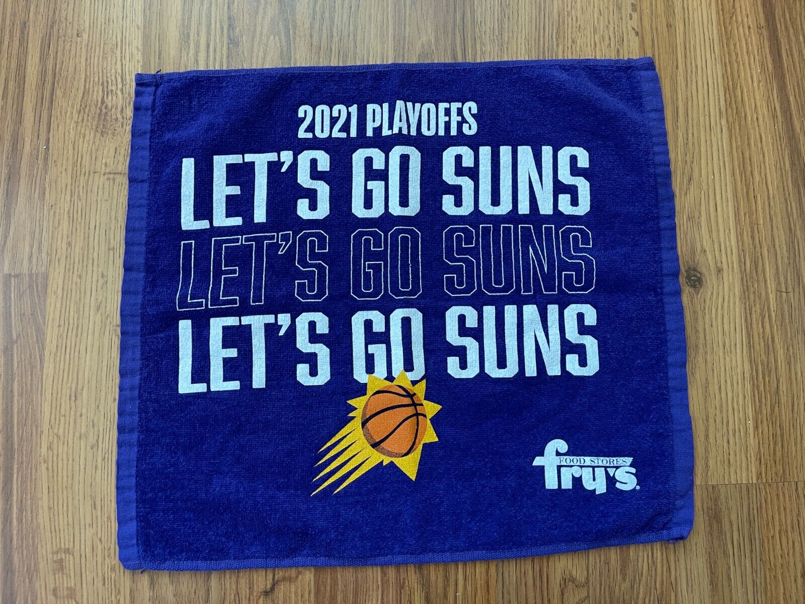 Phoenix Suns NBA BASKETBALL 2021 PLAYOFFS 'LETS GO SUNS' Purple SGA ...