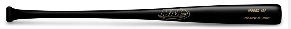 (849) Max Pro C271 Solid Black Ink Dot with Silver Label Maple Bat 33 ...