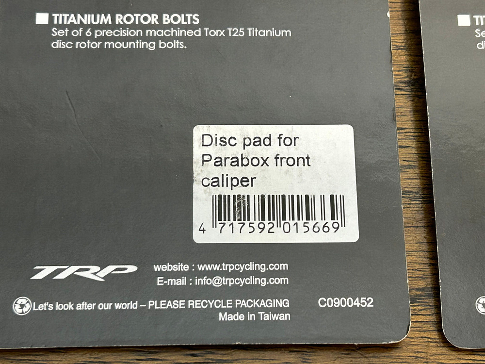 TRP Bicycle Disc Brake Pads Hylex RS Post Mount, HY/RD, Spyre, Spyke ...