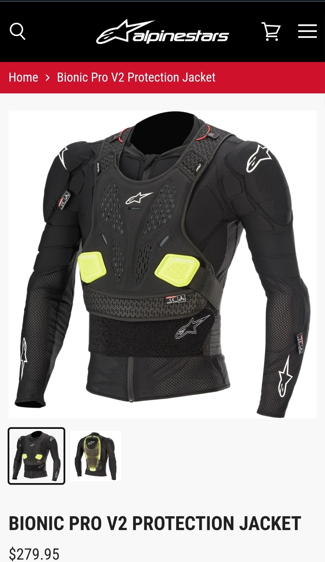 New Black/Yellow BIONIC PRO V2 PROTECTION JACKET (Armored Vest ...