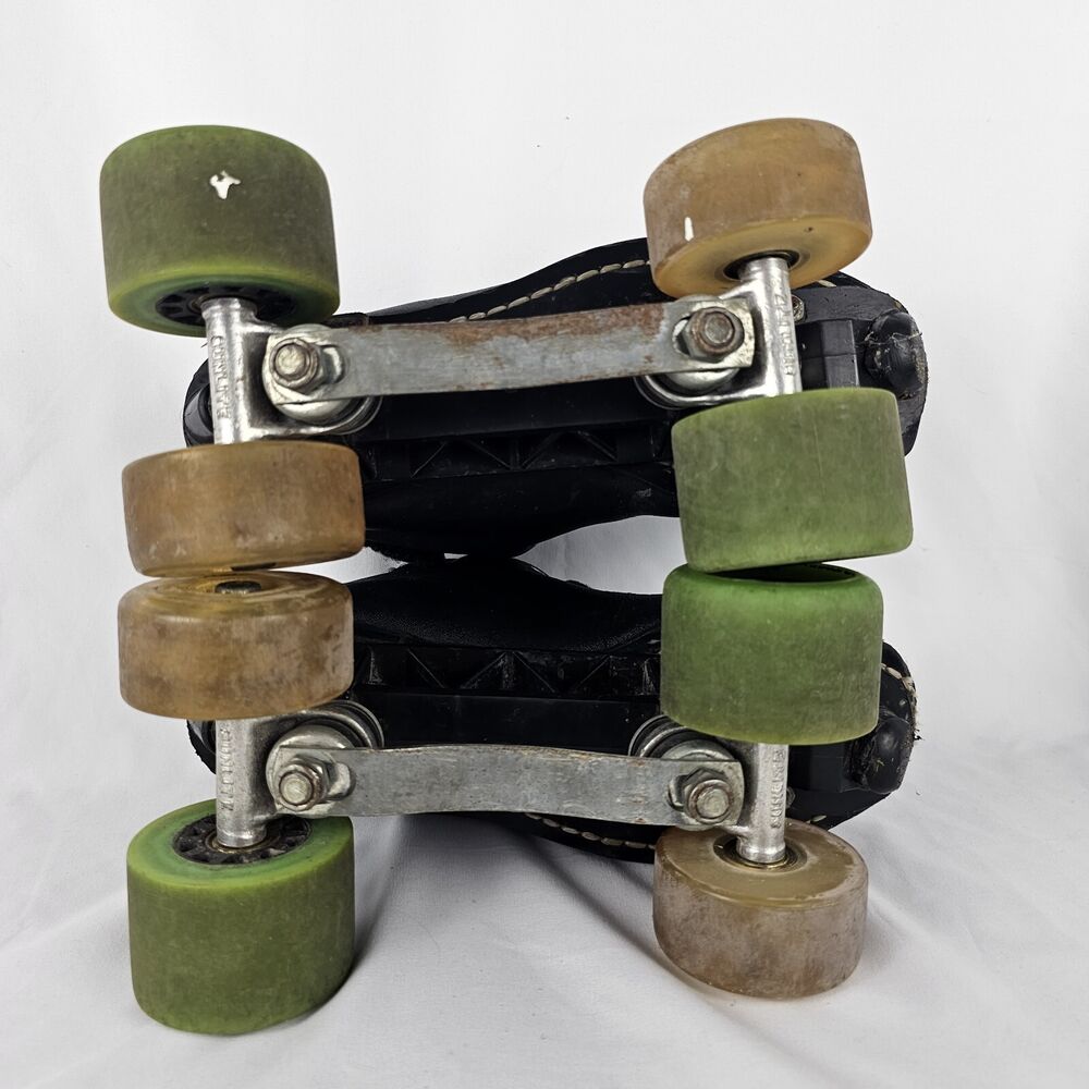 READ Vintage Riedell USA Quad Speed Skates Black Size 5 | SidelineSwap