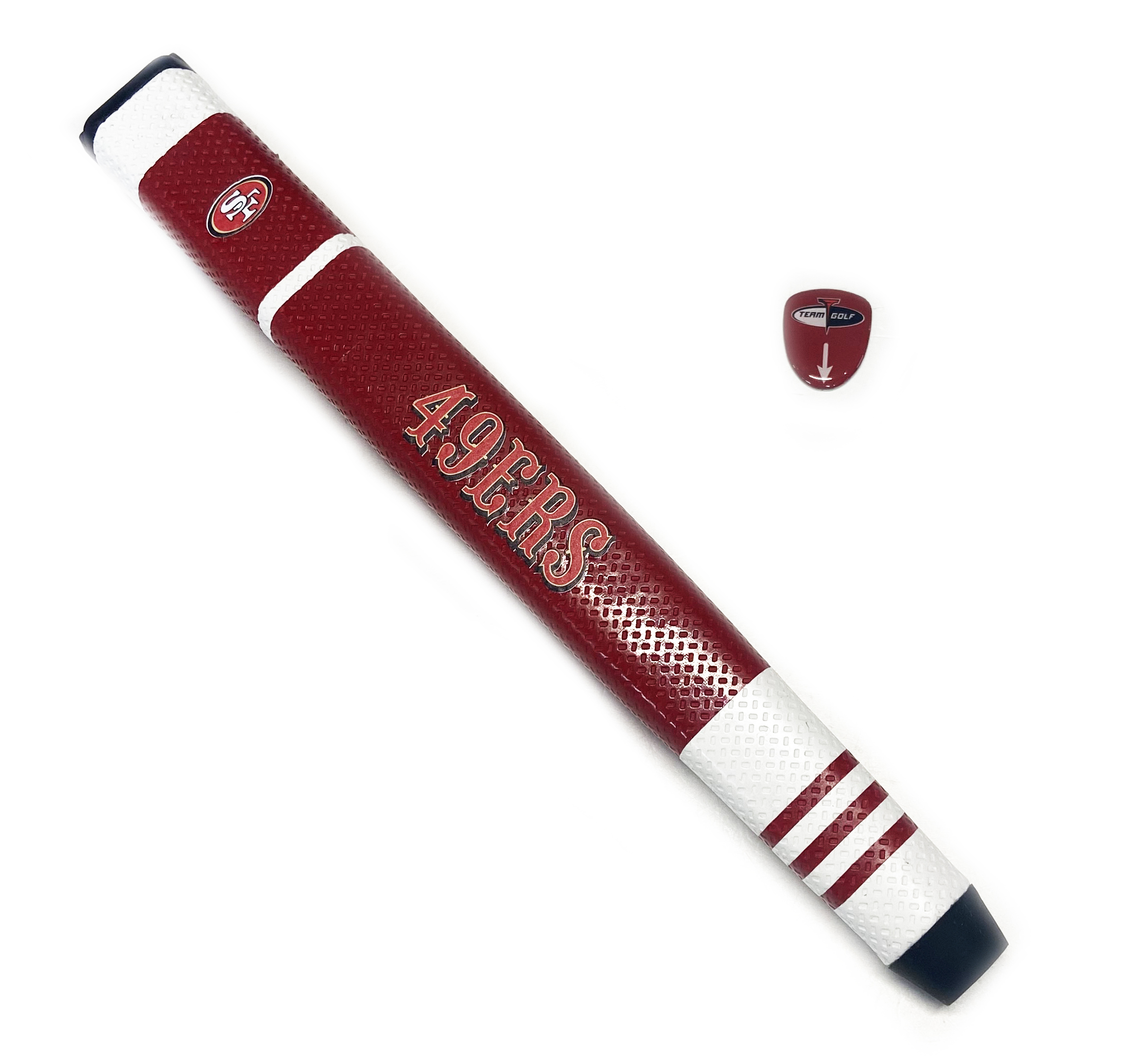 NEW Team Golf San Francisco 49ers Red/White Jumbo Putter Grip w/Ball ...