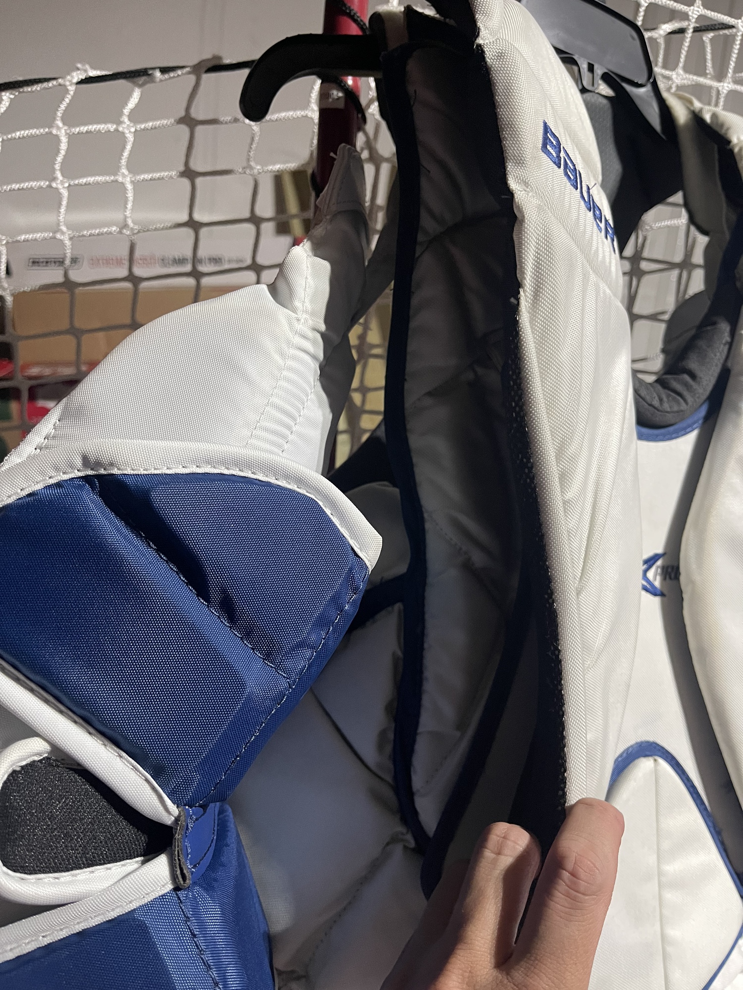 Andrei Vasilevskiy Bauer Vapor 2x Pro Chest Pads Game Worn Custom 1/5 ...