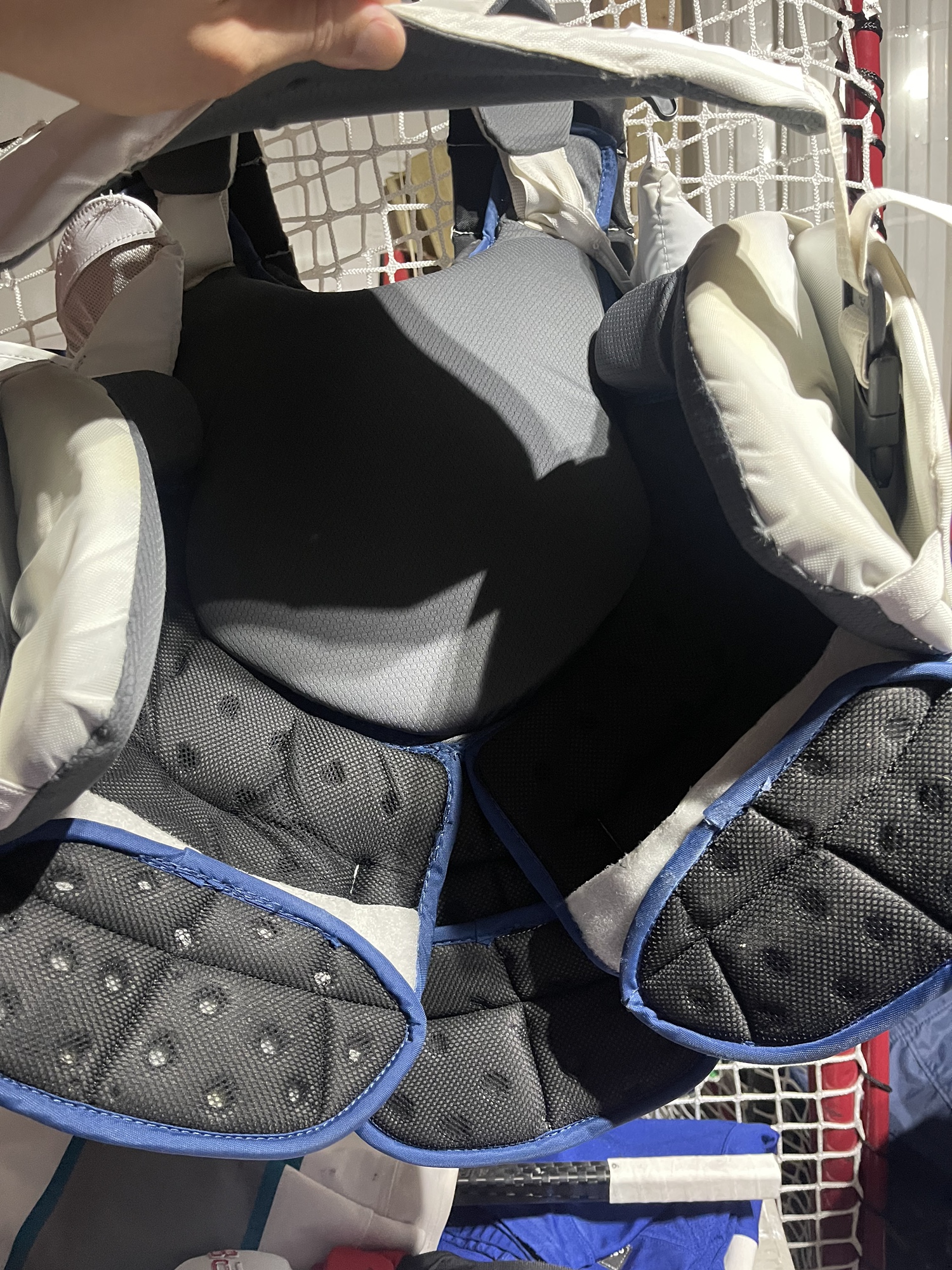 Andrei Vasilevskiy Bauer Vapor 2x Pro Chest Pads Game Worn Custom 1/5 ...