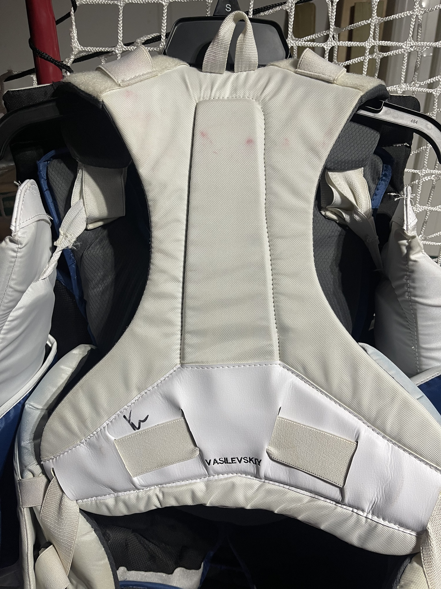 Andrei Vasilevskiy Bauer Vapor 2x Pro Chest Pads Game Worn Custom 1/5 ...