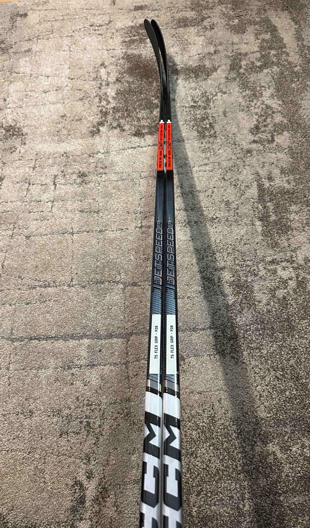 New! 2 Pack! 2x 75 Flex P28 Right Hand JetSpeed FT6 Pro “chrome” Hockey ...
