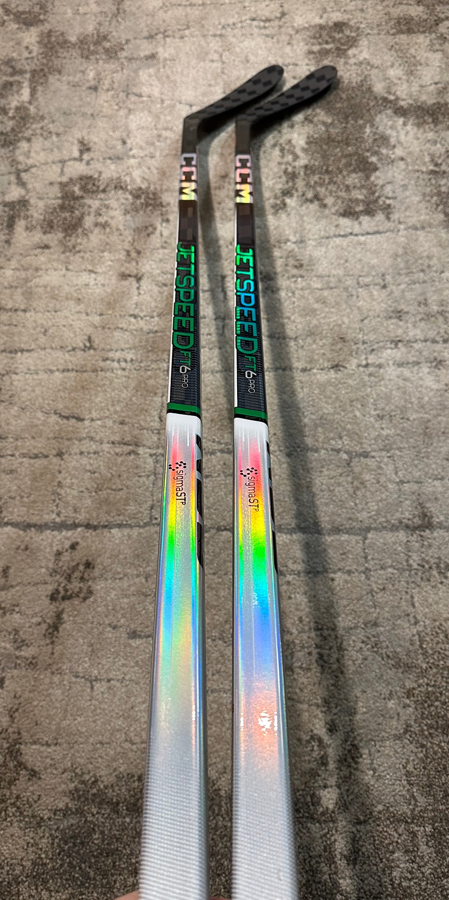 New! 2 Pack! 2x 70 Flex P28 Right Hand JetSpeed FT6 Pro “Green” Hockey ...