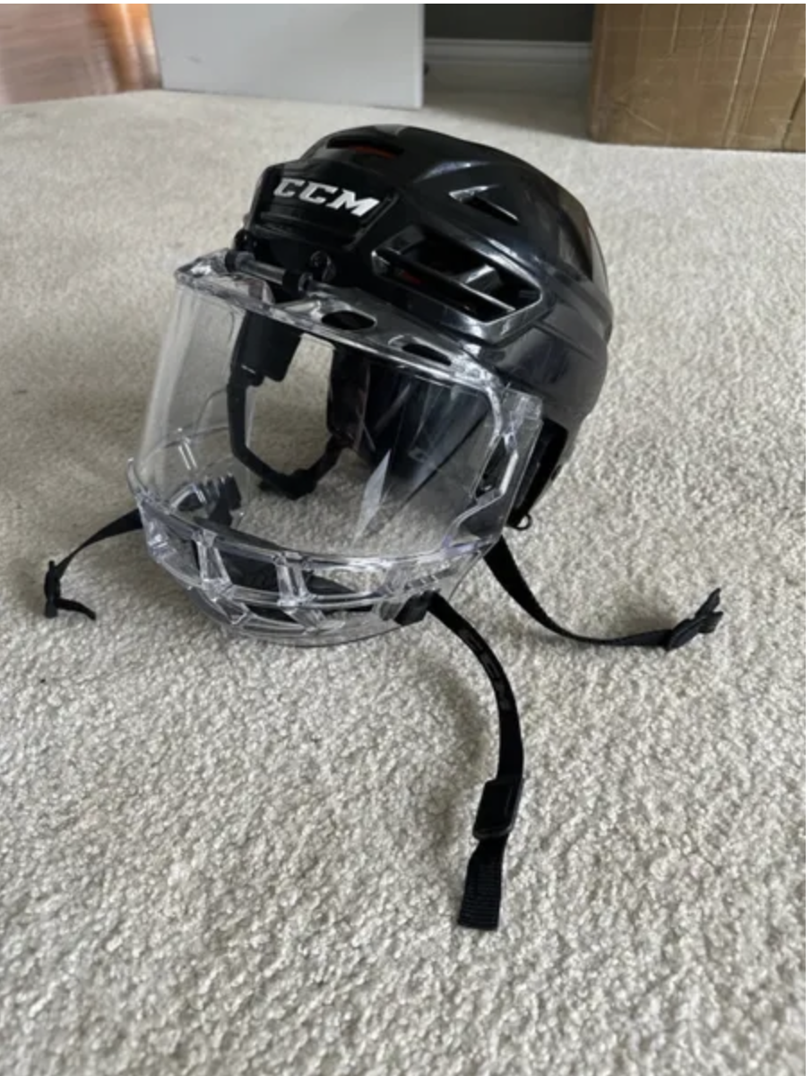 EUC Adult CCM Hockey Helmet with Full Face Shield | SidelineSwap