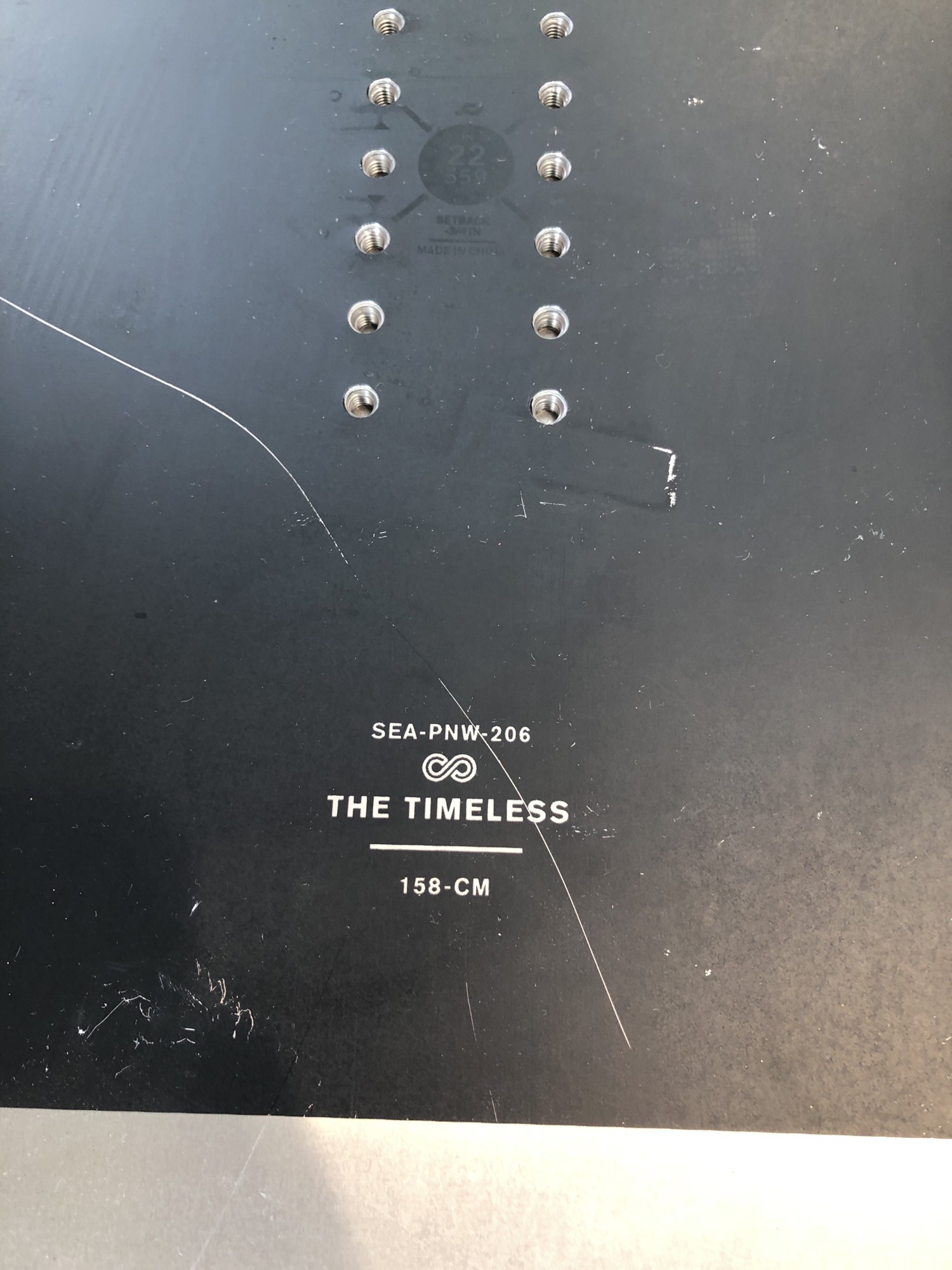 Used Men's 158cm Ride The Timeless Snowboard without Bindings ...